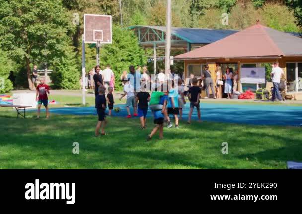 Children playing basketball hoop Stock Videos & Footage - HD and 4K ...