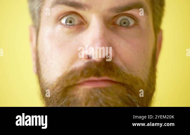 Man expressing his feelings and facial expressions. Man Facial Emotions ...