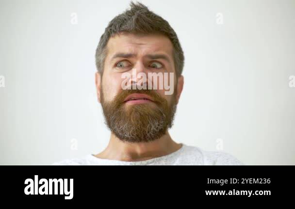 Cry male emotions face icons, character. Man Facial Emotions. Male ...