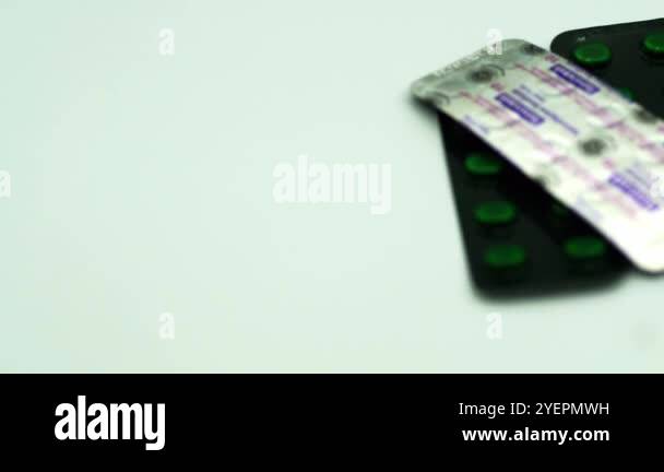 A clear shot of Tensivask tablets, a hypertension medicine containing ...