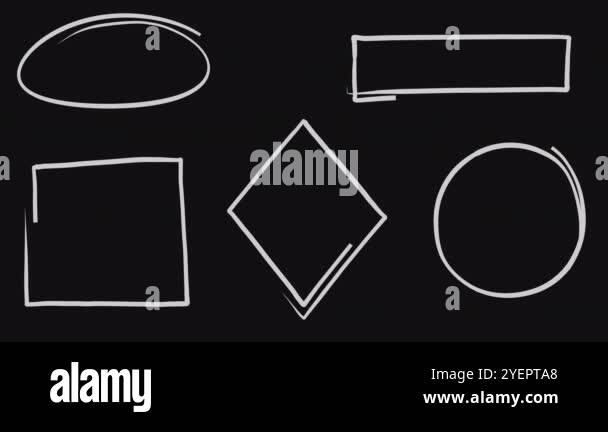 A dynamic 4K animated overlay featuring highlighting squares and ...