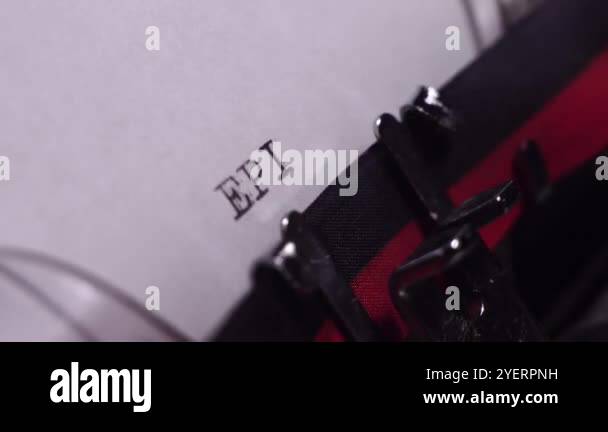 Episode 6, Typing on White Paper in Vintage Typewriter, Writing Script ...