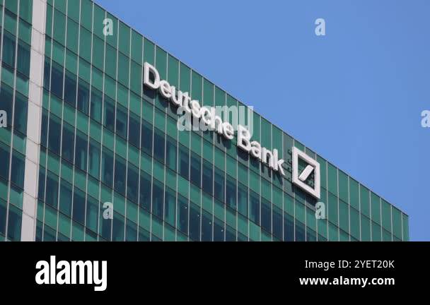 Singapore- 27 Oct 2024: Logo of German giant banking Deutsche Bank on ...