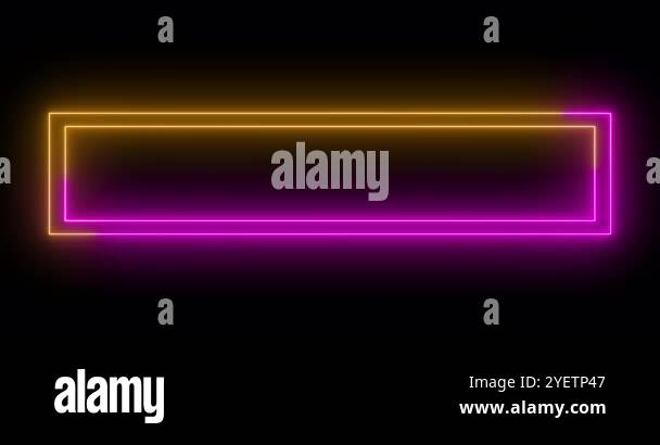 Neon cool moving color animated designed lower third in 4K. Animated ...