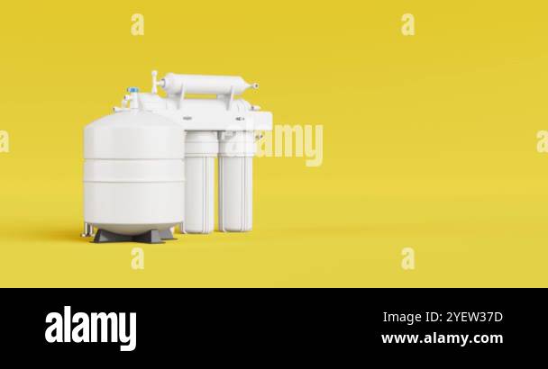 4k Resolution Video: Water Filtration System with Five Stages of ...