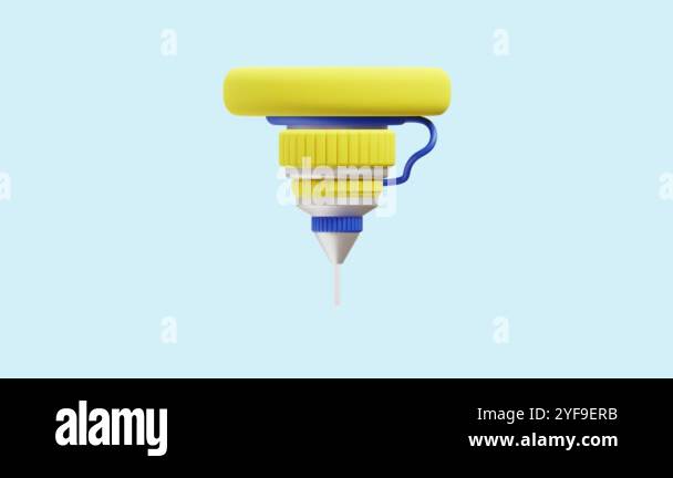 Laser Cutter animated 3d icon. Great for business, technology, company ...