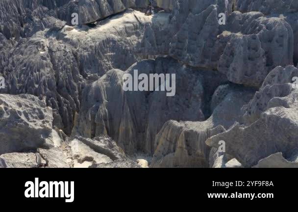 A breathtaking aerial view of the Grand Tsingy, Madagascar's iconic ...