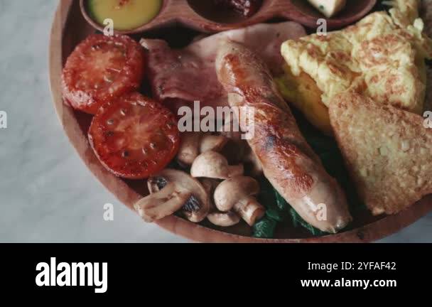 Morning feast hearty satisfaction of classic English breakfast ...