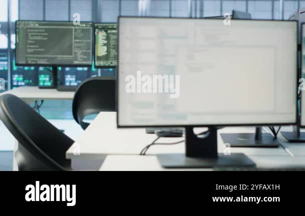 Computers in data center hosting rackmount ensuring faultless ...