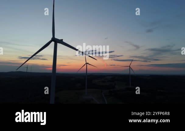 Dramatic wind turbine image Stock Videos & Footage - HD and 4K Video ...