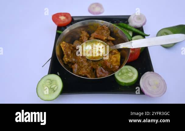 Indian Goat mutton curry in traditional style. Mutton Curry are ...