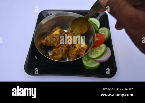 Indian Goat mutton curry in traditional style. Mutton Curry are ...