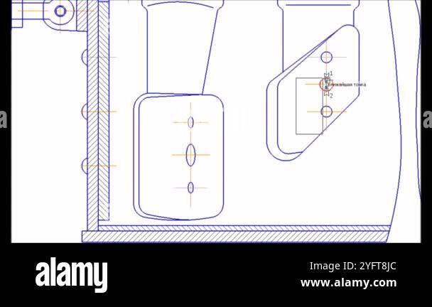 Machine cross section drawing Stock Videos & Footage - HD and 4K Video ...