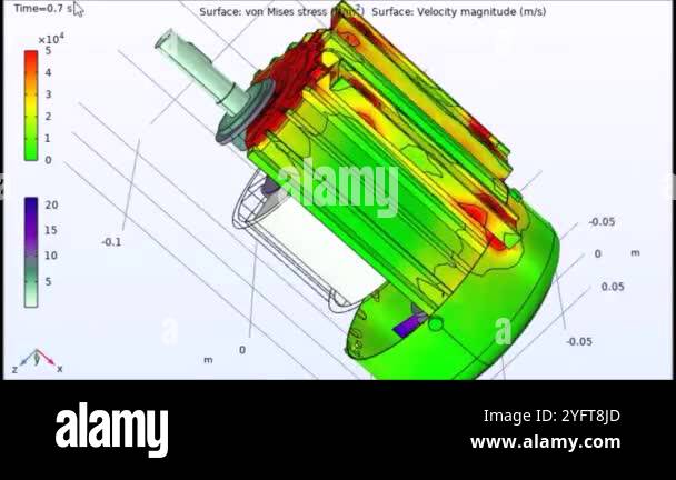 Video of computer 3d modeling. Engine model. Educational technic cad drawing of mechanical ...