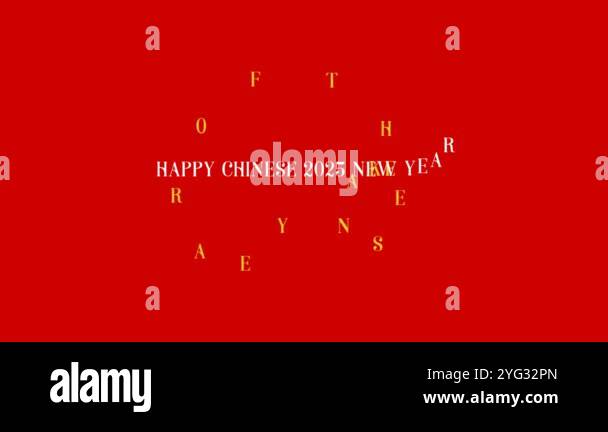 Chinese New Year 2025 motion animation Stock Video Footage - Alamy