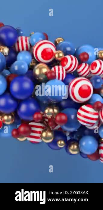 Abstract tiny small round shaped particles flying and spinning in ...