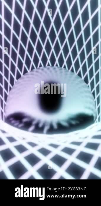 Abstract vortex of bended and crossed lines. Design. Optical illusion ...