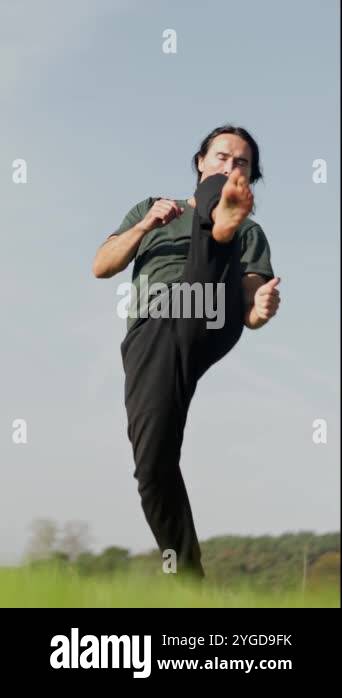 Dynamic figure strikes pose Stock Videos & Footage - HD and 4K Video ...