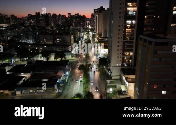 Curitiba Parana. Sunset Skyline At Curitiba In Parana Brazil. Sunset ...