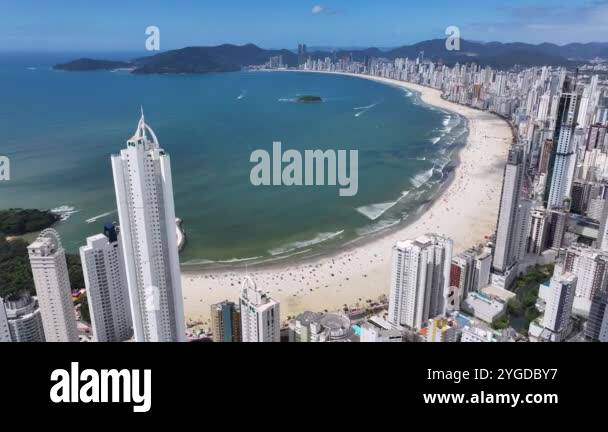 Balneario Camboriu Skyline At Camboriu In Santa Catarina Brazil ...