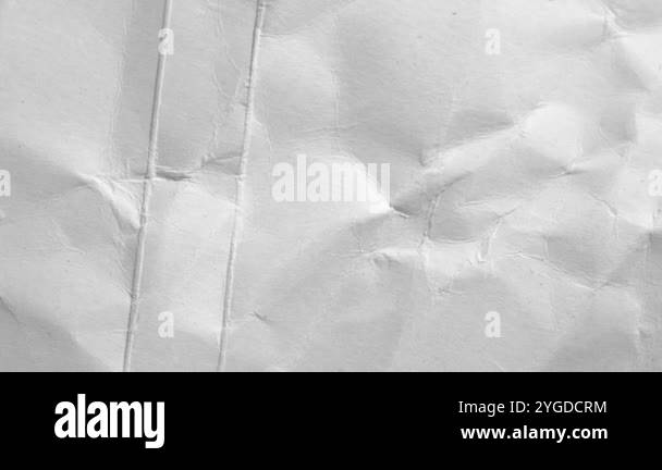 White crumpled paper texture with wrinkles and folds. Abstract rough ...