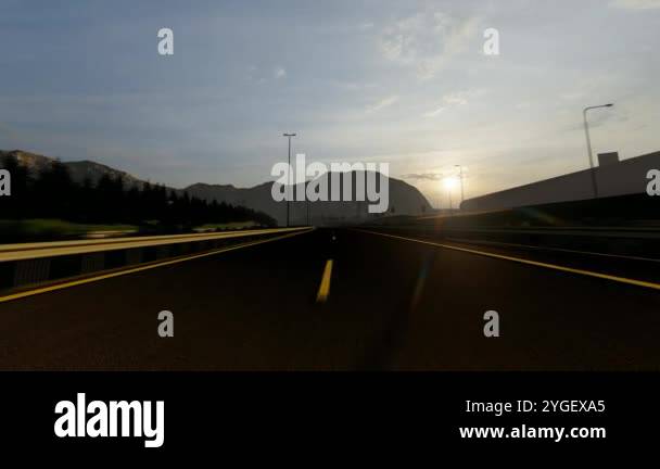 Sunset highway Stock Videos & Footage - HD and 4K Video Clips - Alamy