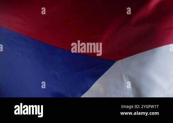 Waving Real Czech Flag Background. Symbol Of Democracy, Traveling ...