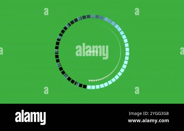 This is a sleek and modern loading animation that features a circular progress indicator on a ...