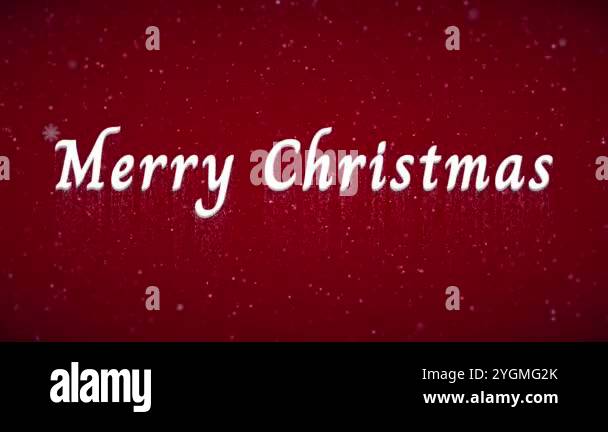 Animated Christmas postcard with soft snowfall effect and big text ...