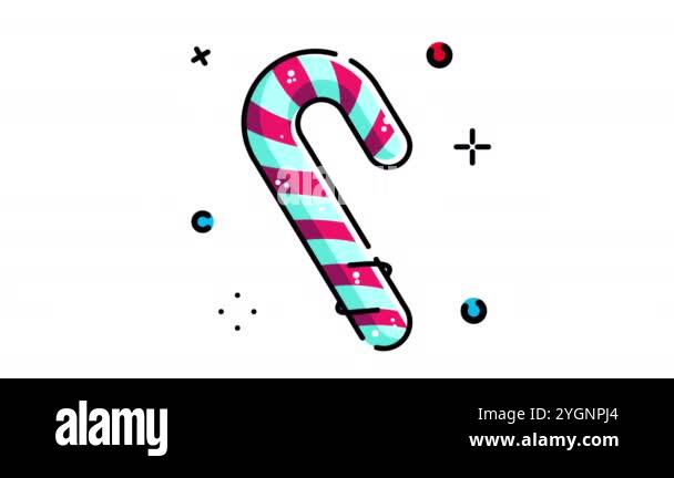 Candy animated icon. Seamless looping video with alpha channel on ...