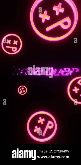 3D retro game over text font word infographic typography vertical ...