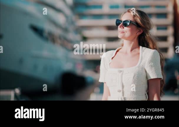 Portrait smiling woman blurry background Stock Videos & Footage - HD ...