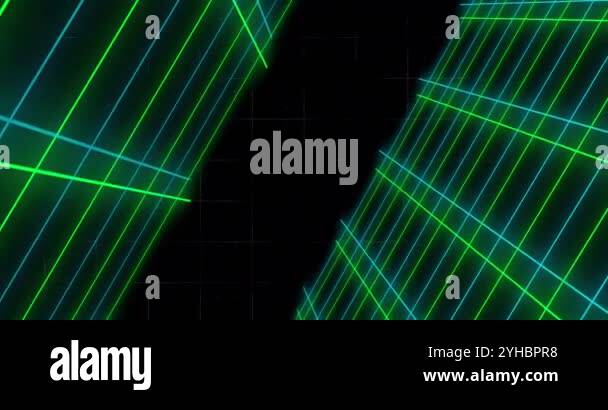 VJ loop space like grid changing colors moving animation in 4K ...