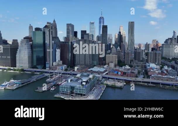 Skyscrapers City scape Downtown, New York Skyline Buildings. Beautiful ...