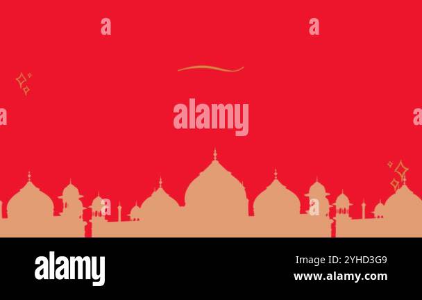 Abstract red silhouette illustration Stock Videos & Footage - HD and 4K ...