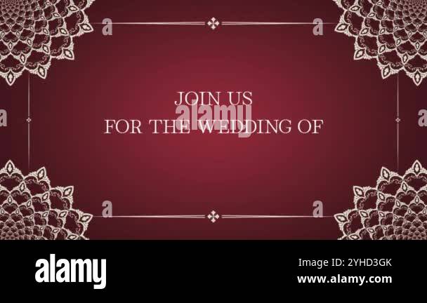 Vintage invitation card elegant Stock Videos & Footage - HD and 4K ...