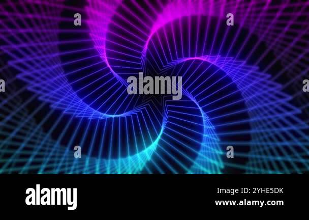 Minimalistic abstract seamless loop animated background with star ...