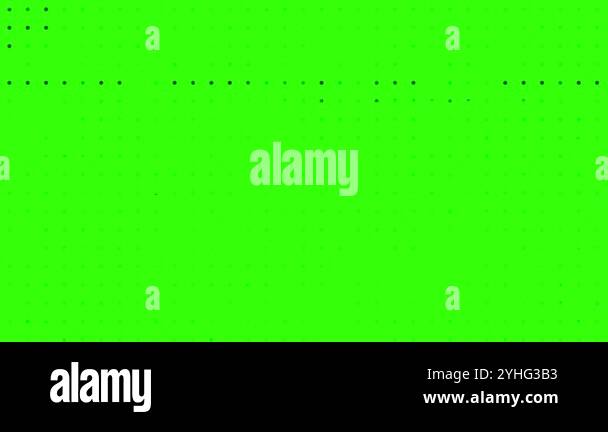 green screen (chroma key) dots and grid loop animation, halftone dotted ...