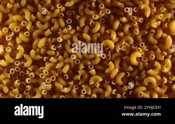 Uncooked Chifferi Rigati Pasta - Top View, Low Key. Fat and Unhealthy ...