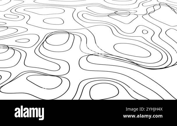 Map contour lines vector Stock Videos & Footage - HD and 4K Video Clips ...