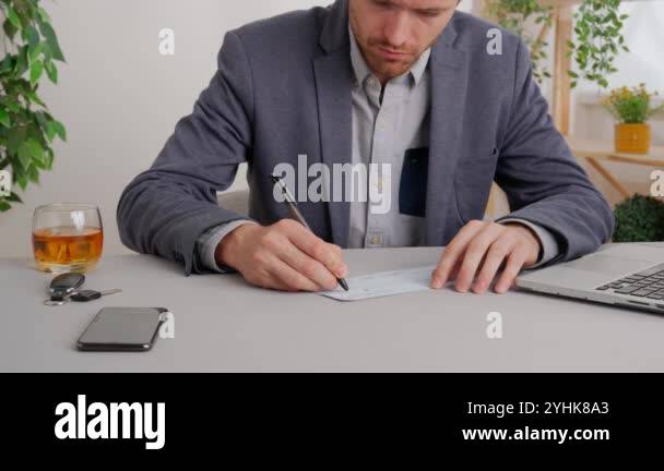 Man paying for service or product using different types of payment ...