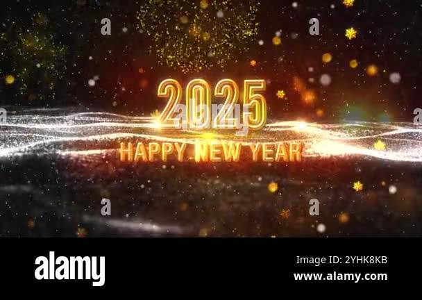 4K, 3840 x 2160 Pixels Resolution, 2025 Happy New Year Wishes ...