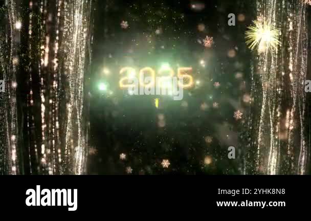 4K, 3840 x 2160 Pixels Resolution, 2025 Happy New Year Wishes ...