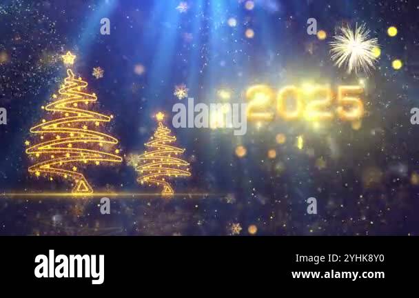 4K, 3840 x 2160 Pixels Resolution, 2025 Happy New Year Wishes ...