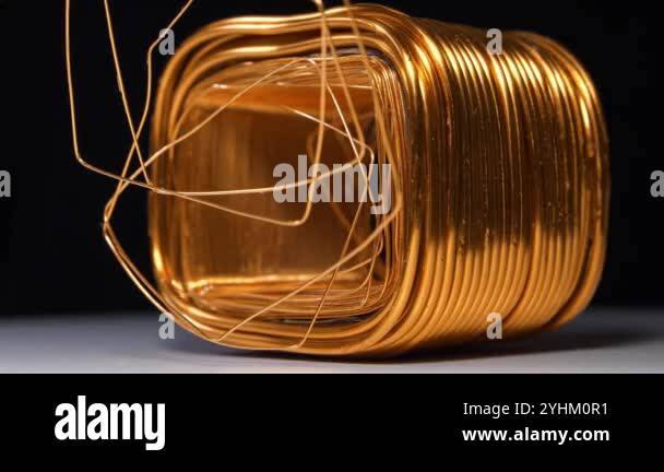 New copper wire of step-down single-phase transformer, chemical element ...