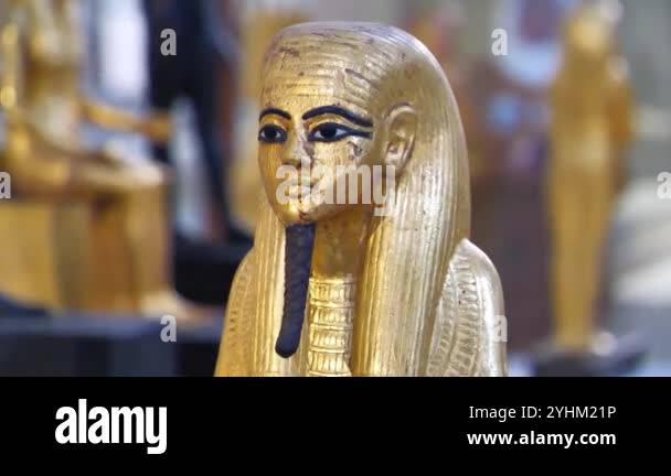 Ancient Egyptian exhibits from in museum of Egyptian antiquities in ...