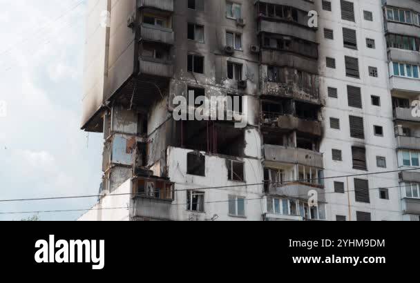 Terrible tragedy. Damage after gas explosion in an apartment house ...
