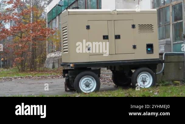 Source of electric energy. Mobile trailer type power station is an independent, complete power ...