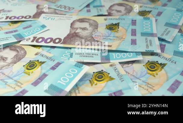 Ukrainian banknotes. Money of Ukraine. New banknotes 1000 Hryvnia in ...