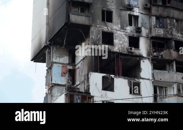 Terrible tragedy. Damage after gas explosion in an apartment house ...
